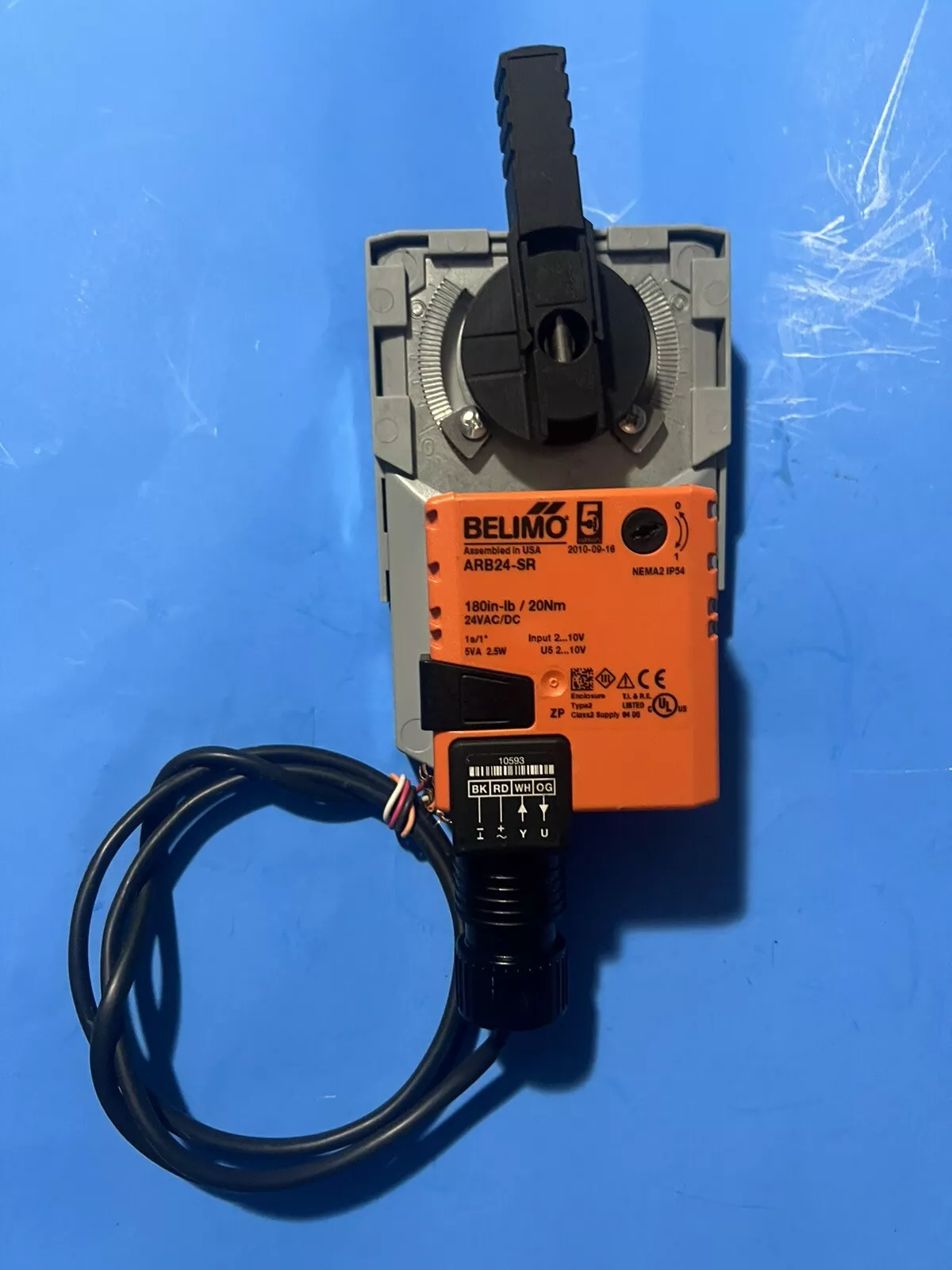 Actuador de válvula Belimo ARB24-SR, no a prueba de fallos, CA/DC 24 V ...
